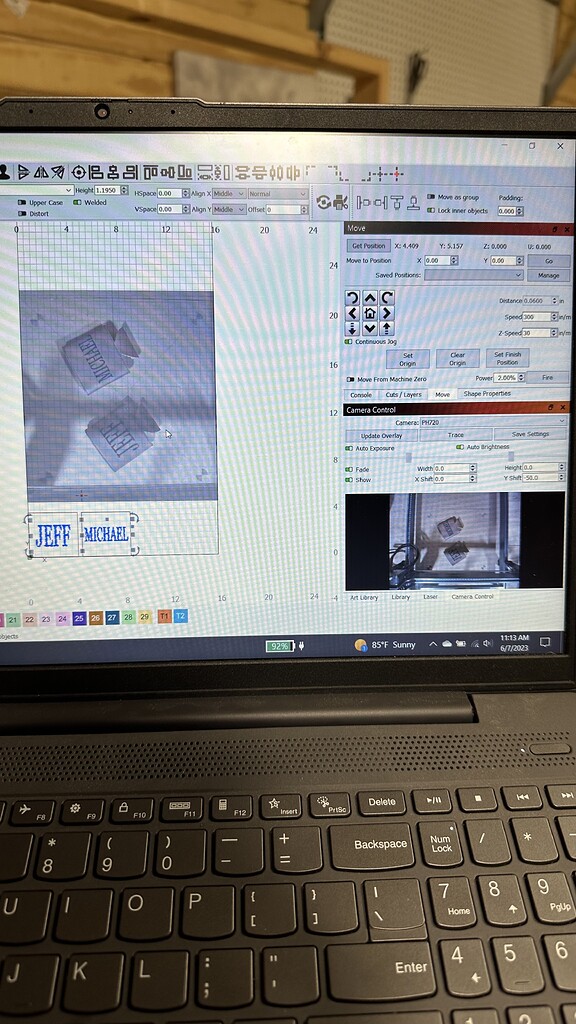 Camera Overlay Problem Atomstack With Extension LightBurn Software