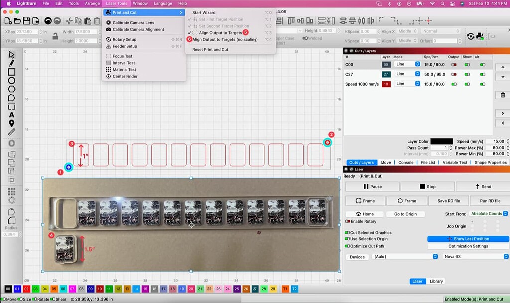 Print And Cut Inconsistent Result LightBurn Software Questions
