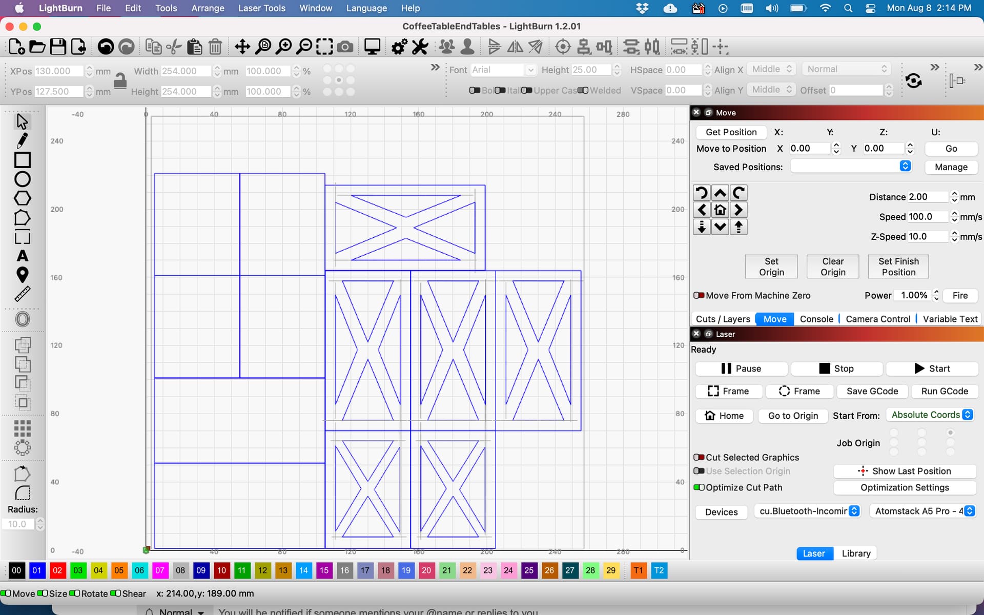 Can I Optimize Adjacent Cuts LightBurn Software Questions