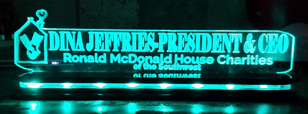 LED Acrylic Nameplate - Finished Creations - LightBurn Software Forum