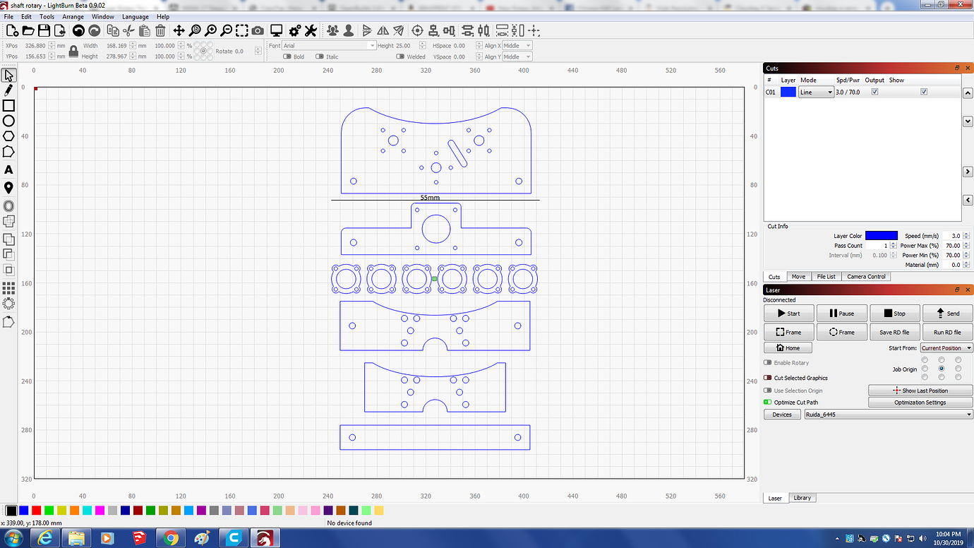 Rotary tool designed on Lightburn - Finished Creations - LightBurn ...