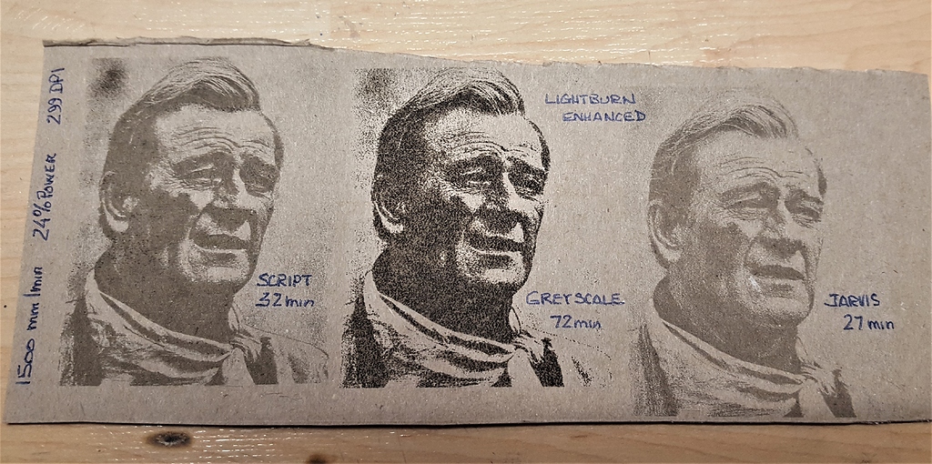 Using greyscale takes twice as long as Jarvis dither - LightBurn ...