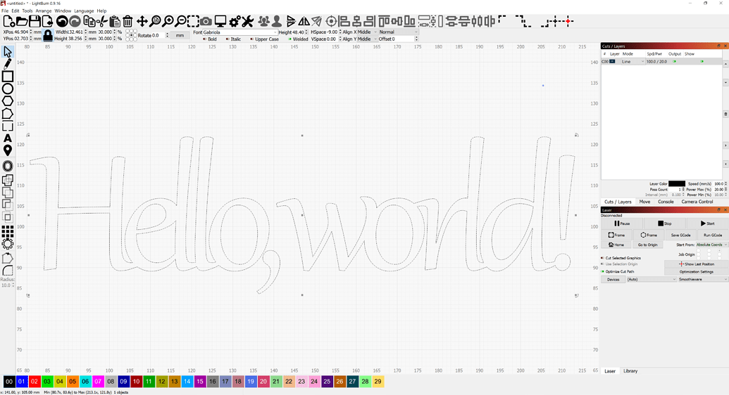 Working with Welded / Connected Text - Resources - LightBurn Software Forum