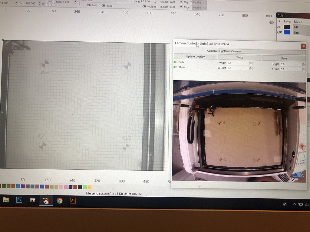 Camera setup problem - Cameras - LightBurn Software Forum