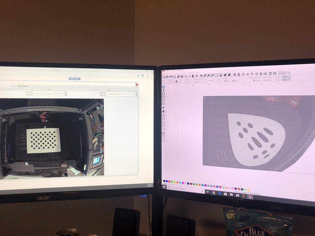 Camera sees bed but image is distorted after calibration - LightBurn ... Camera sees bed but image is distorted after calibration - LightBurn ...