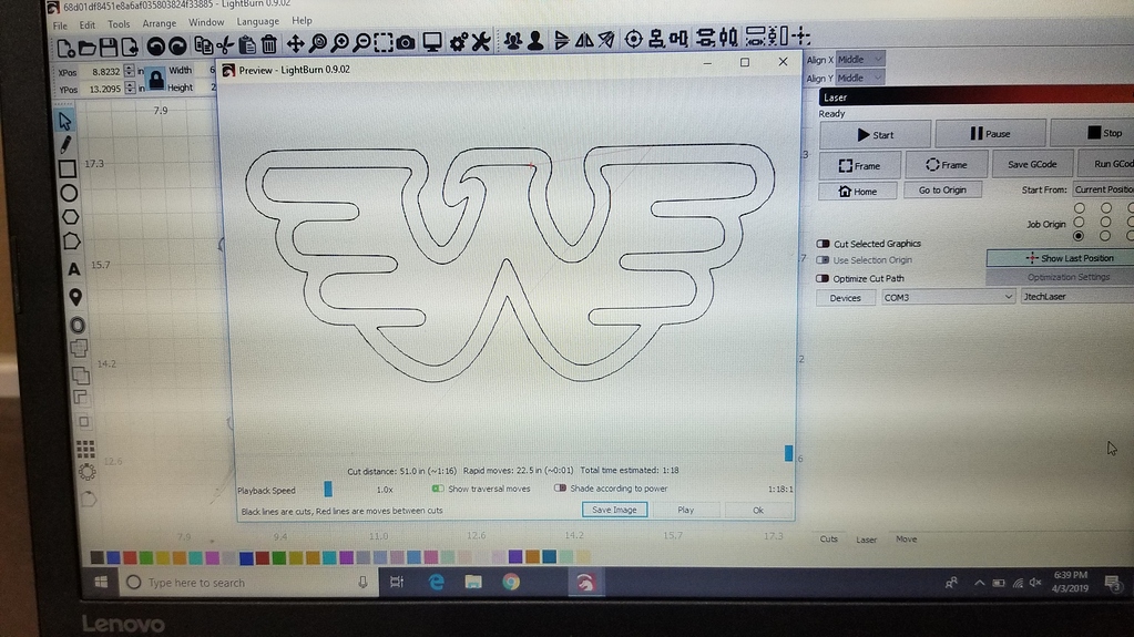 How to fill inside the vector lines - LightBurn Software Questions ...