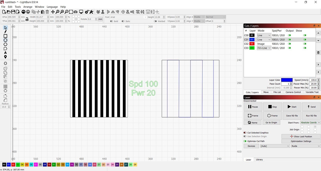 Engraving is moving left? - Getting Started With LightBurn - LightBurn Software Forum