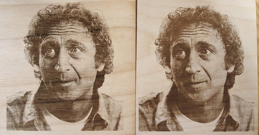 Jarvis Dither vs Greyscale - Finished Creations - LightBurn Software Forum