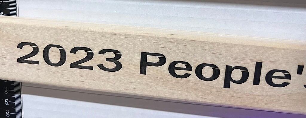 Line through lettering - LightBurn Software Questions - LightBurn ...