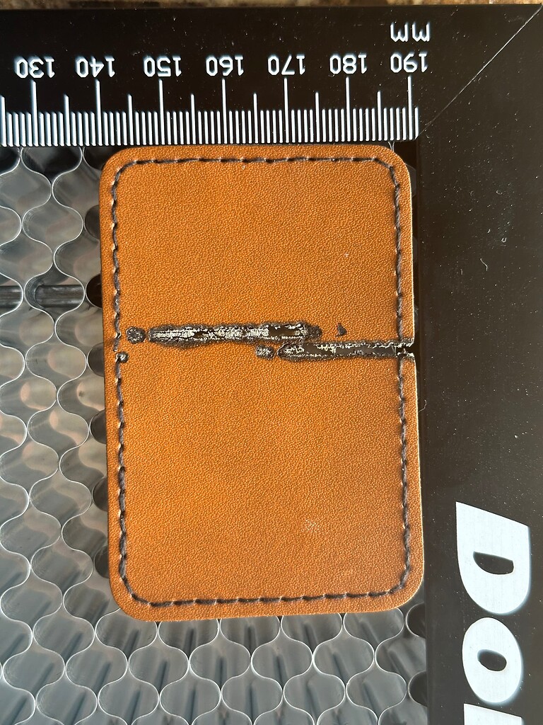 Why is my laser making a straight cut, when im trying to emboss image ...