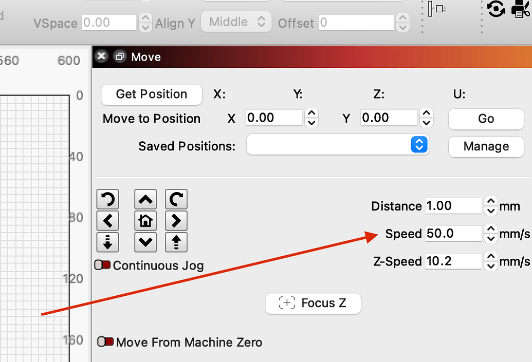Slow travel to and from frame and cutting positions - OS Specific ...