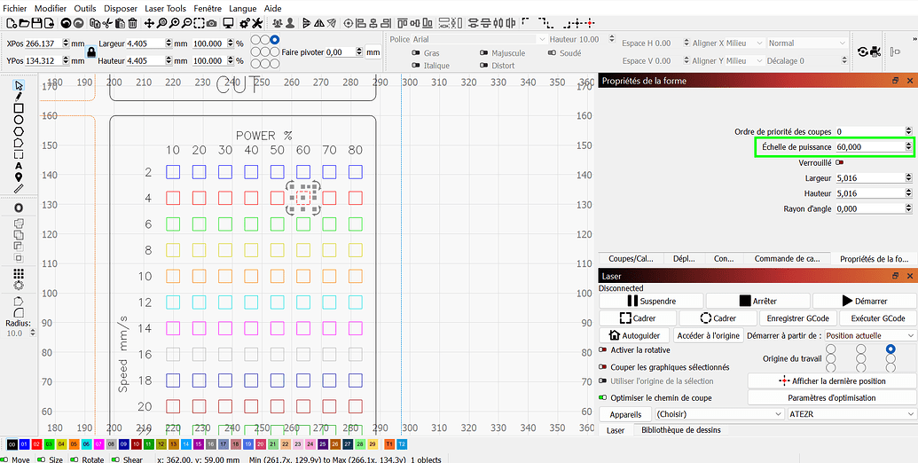 Set of 3 Gradient Charts on one piece of material - Finished Creations ...