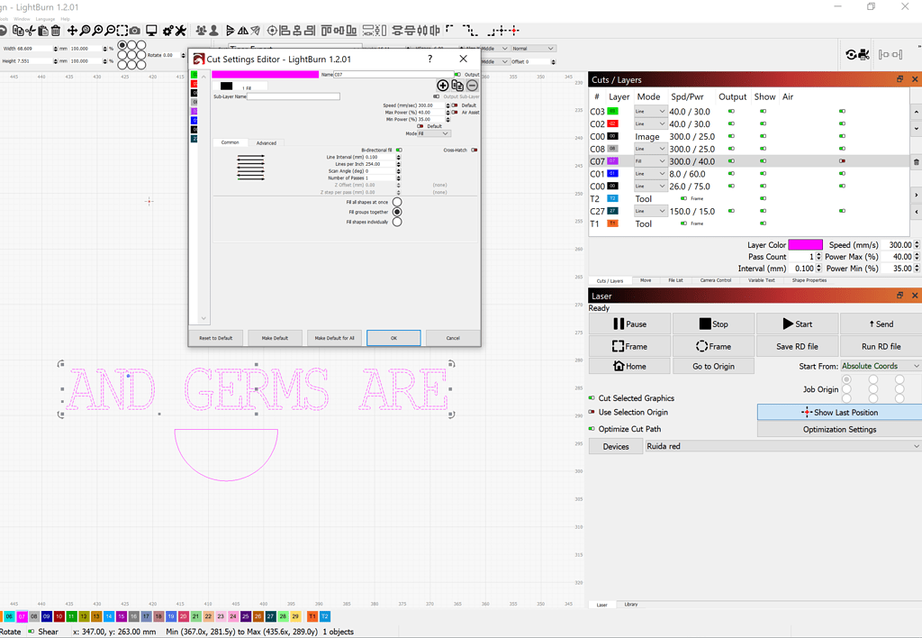 Double Engrave text - flood fill only Issue - LightBurn Software ... Double Engrave text - flood fill only Issue - LightBurn Software ...
