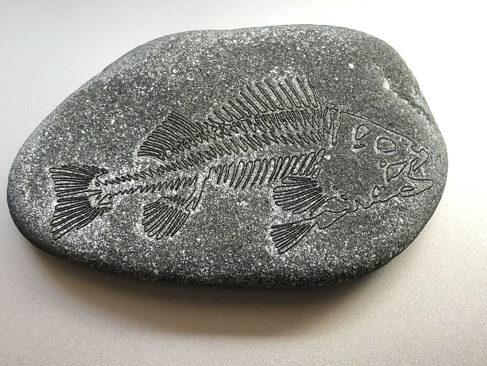 Some rock engraving - Finished creations - LightBurn Software Forum
