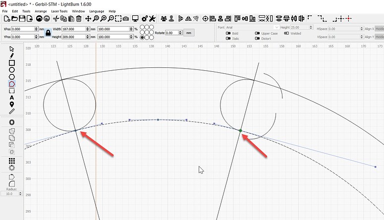 How to Bend a simple Shape? (Rectangle) - LightBurn Software Questions ...