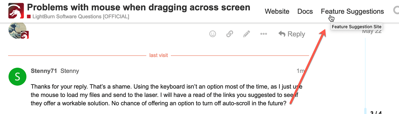 Problems with mouse when dragging across screen - LightBurn Software Questions - LightBurn ...