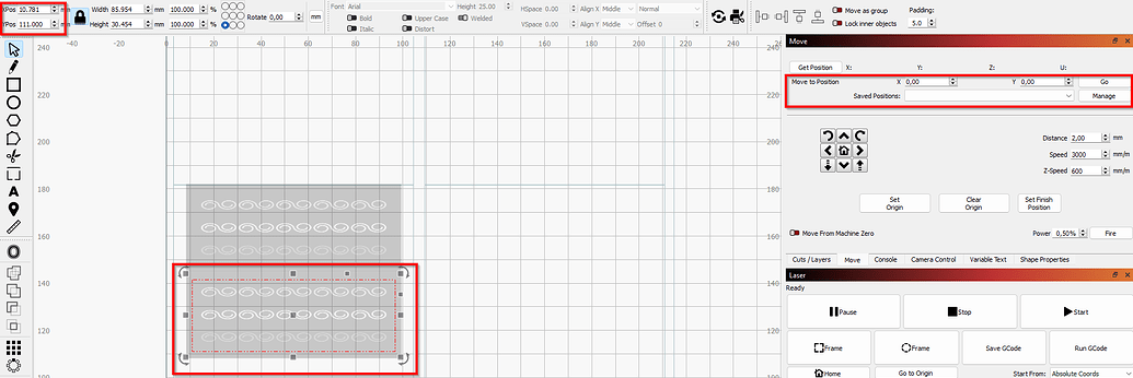 Moving laser to selected object using Absolute Coordinates - LightBurn ...
