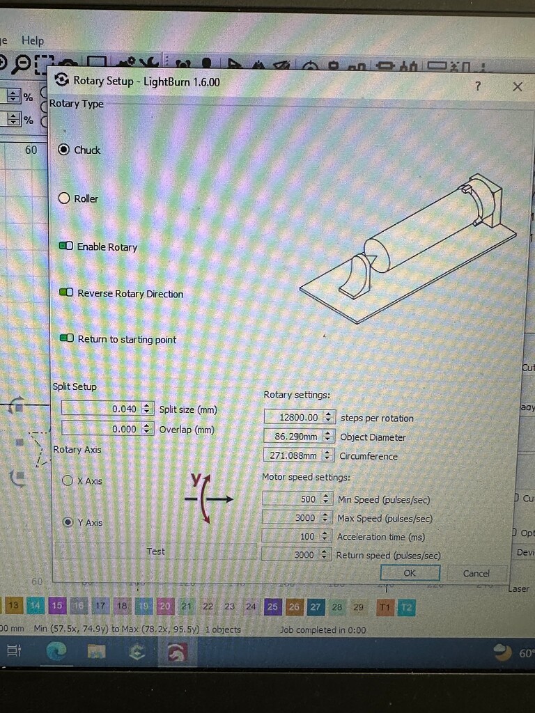 Fiber rotary wavy diagonal lines - LightBurn Software Questions ...