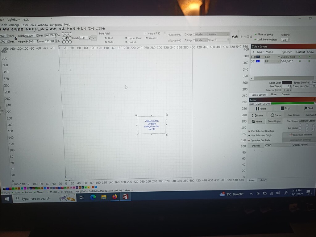 Laser burns out of size and acts strange - LightBurn Software Questions ...