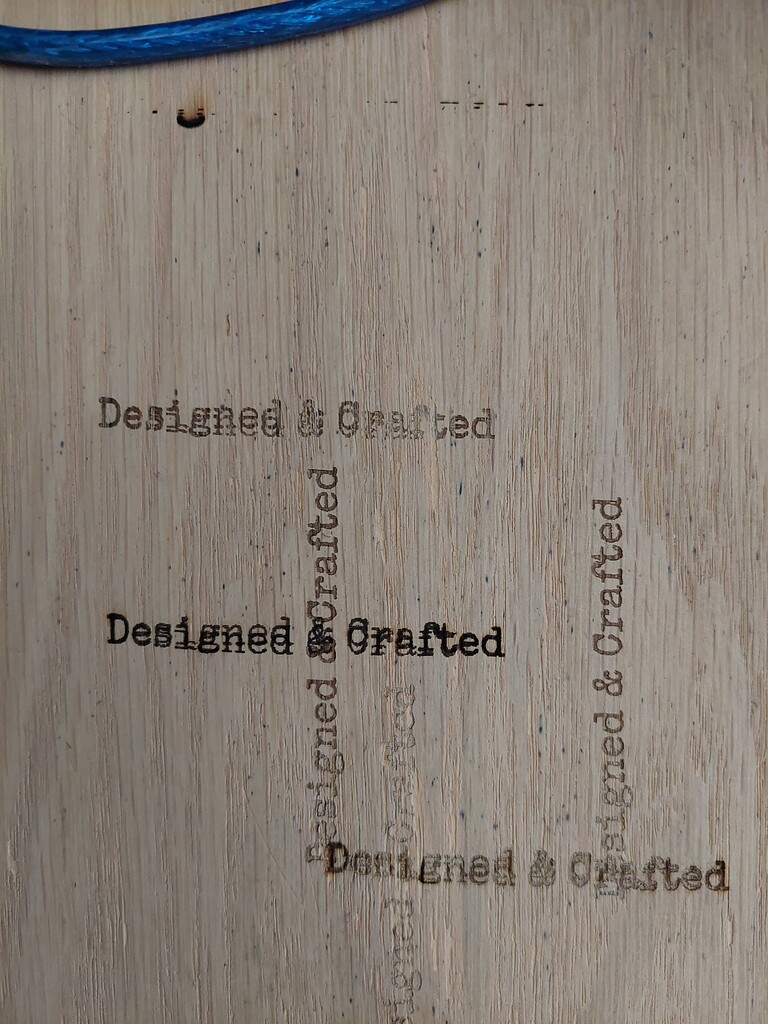 Double line when engraving horizontally - LightBurn Software Questions ...