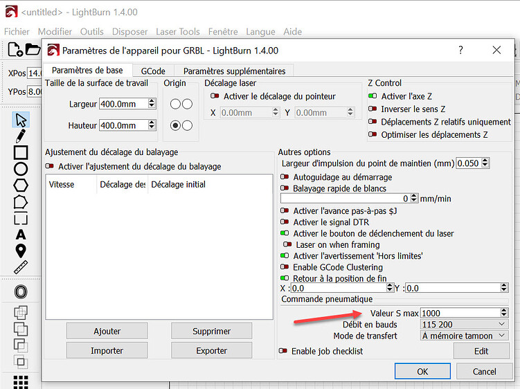 Genmitsu Jinsoku LC-40 grave toujours a 100% (always engraves at 100% ...