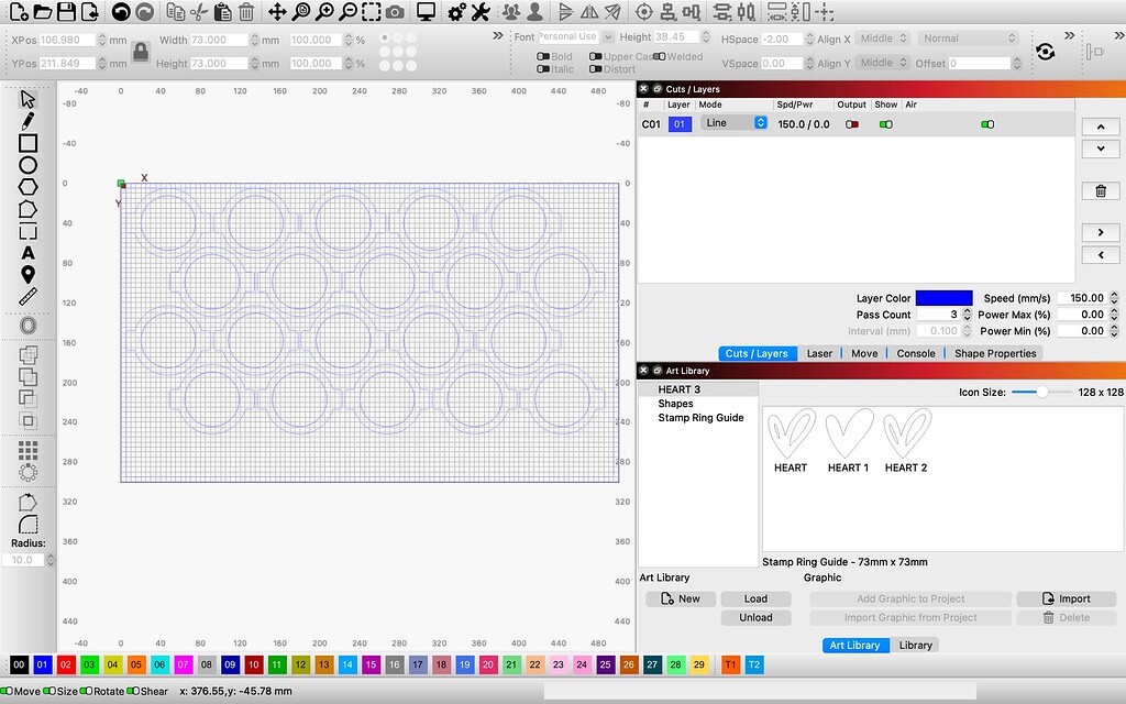 Screen Set Up right hand work panels - LightBurn Software Questions ...