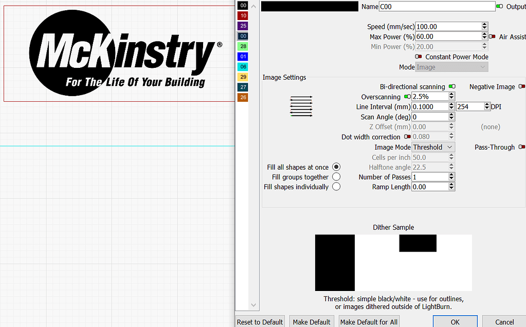 Fill offset for image - 2 color acrylic - LightBurn Software Questions ...