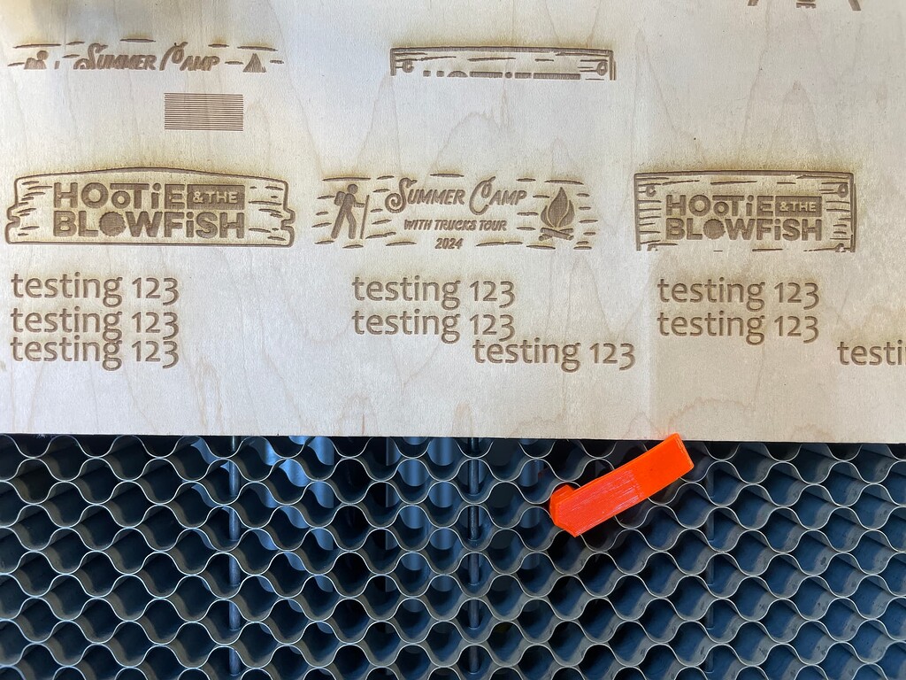 Strange...Engraving well on right and left side but not the middle ...