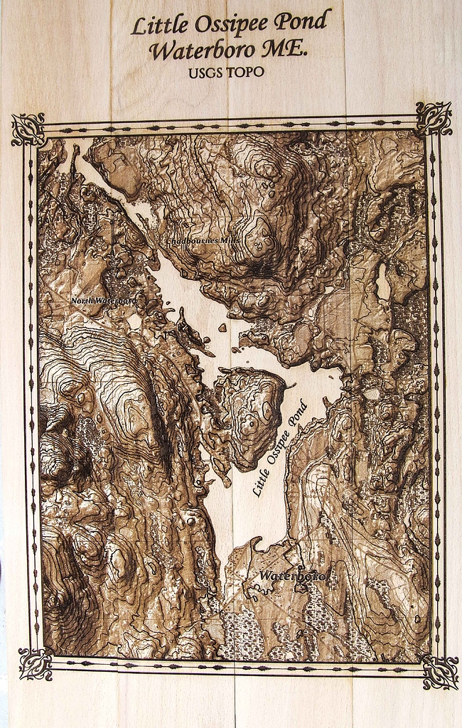 Engraved topography map - Finished Creations - LightBurn Software Forum