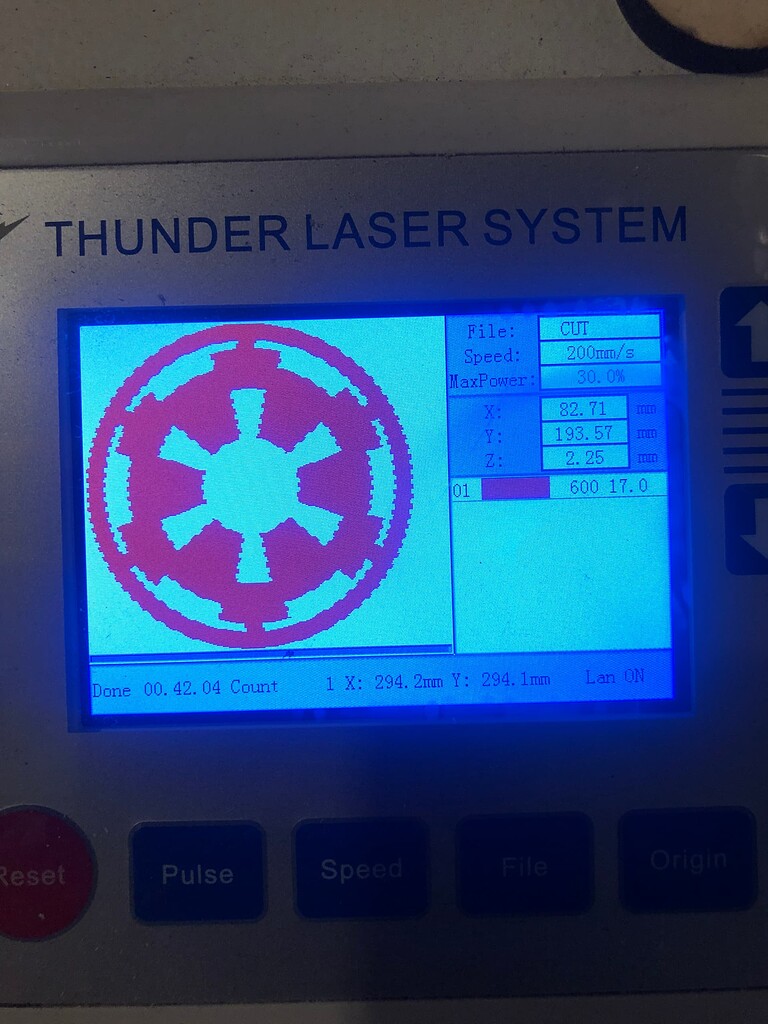 Distorted image on laser screen - LightBurn Software Questions ...