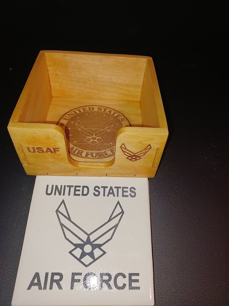 Final Coasters Box Design - Finished Creations - LightBurn Software Forum