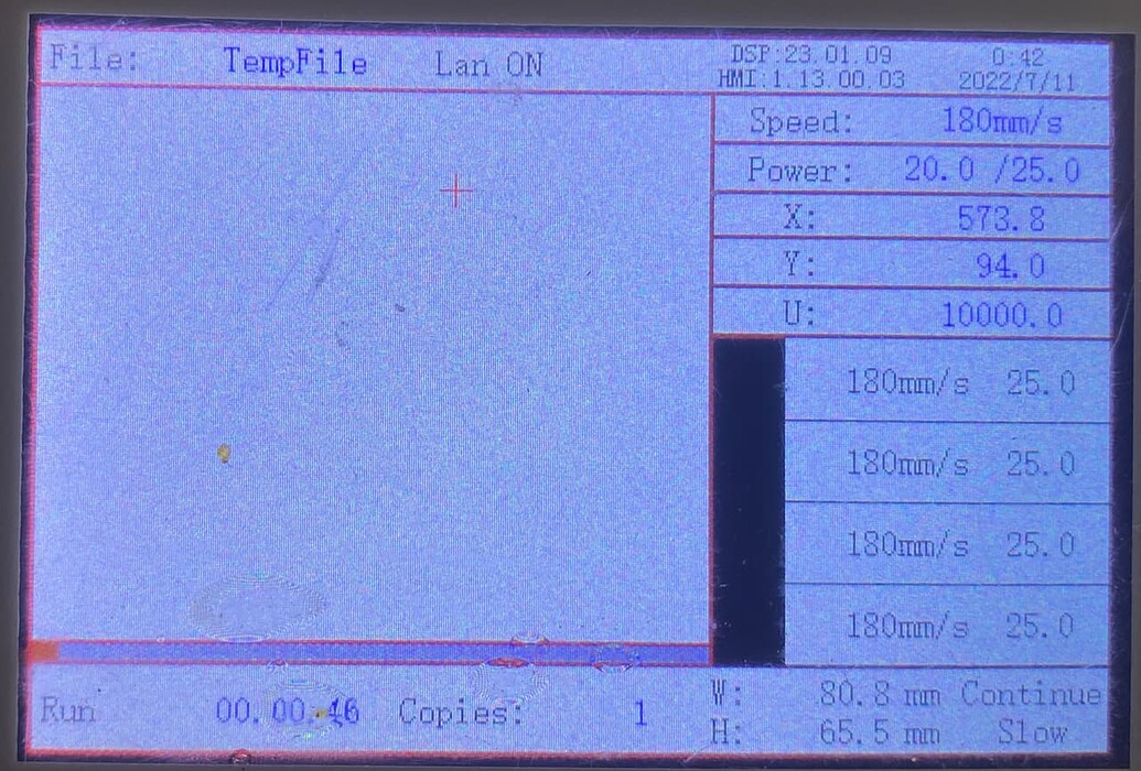 Material Test Not Working As Expected LightBurn Software ions 