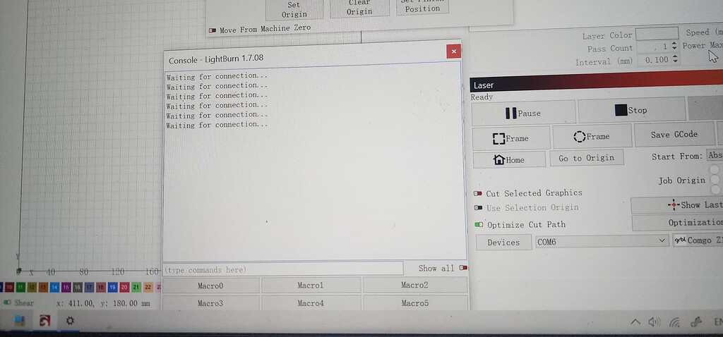 Light burn failed to communicate with comgo Z1 laser - LightBurn Software Questions - LightBurn ...