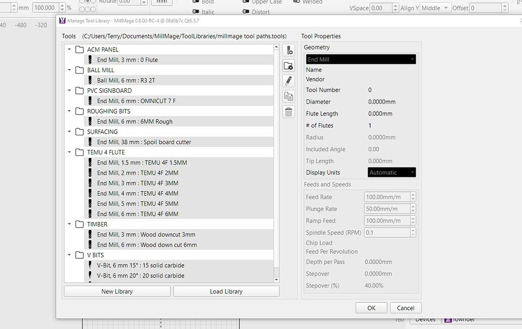 Organizing the Tool Library - MillMage Software Questions - LightBurn Software Forum