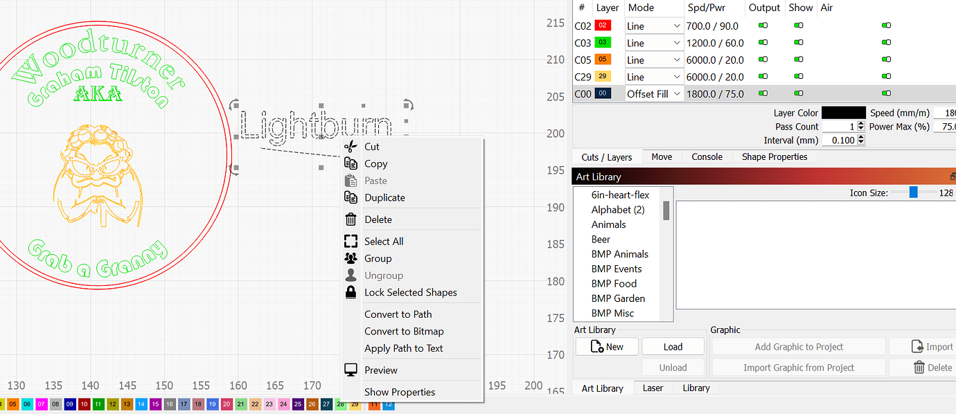 How to make text into path - LightBurn Software Questions - LightBurn ...
