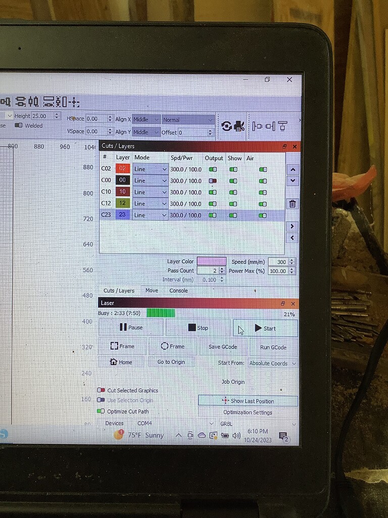 Not cutting through 1/8 basswood - LightBurn Hardware Compatibility ...