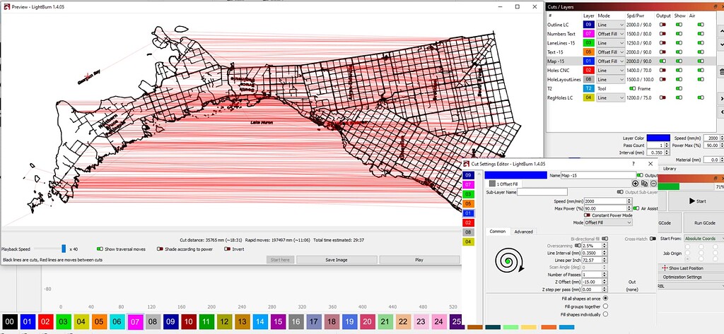 Optimizing an Offset Fill with Lots of Travel - LightBurn Software ...