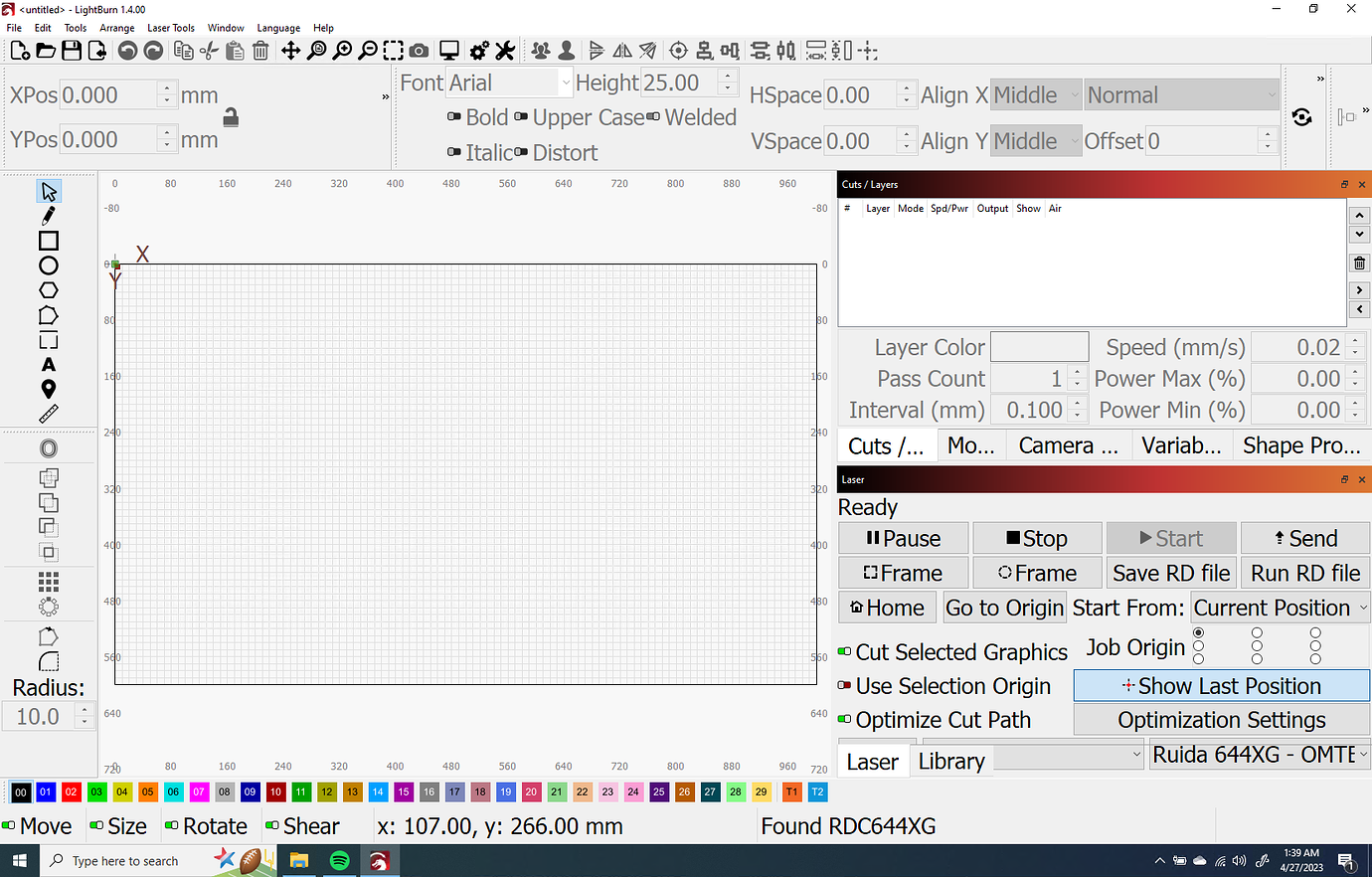 Tiny lightburn menu and layout - LightBurn Software Questions - LightBurn Software Forum
