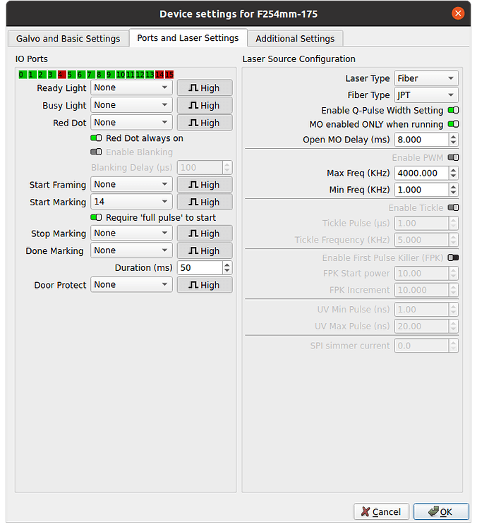 Generic Chinese JPT MOPA M7 80W questions & settings - LightBurn Software Questions - LightBurn ...
