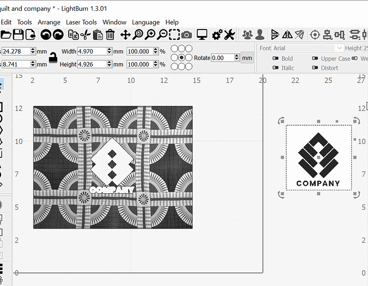 Having trouble / Weld command - an Army logo to an US Flag - LightBurn ...