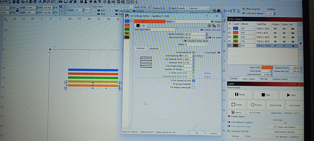K40 - Monport V2 for Lightburn - Power Settings - LightBurn Software ...