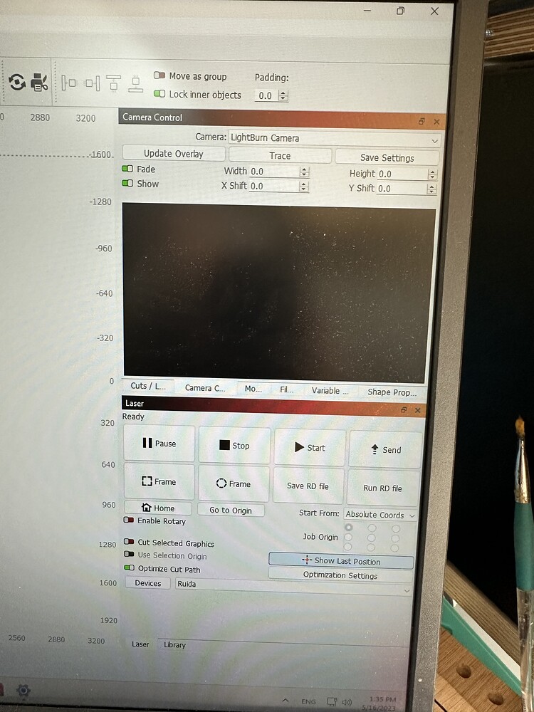 Camera not displaying after version update to 1.4 - Cameras - LightBurn ... Camera not displaying after version update to 1.4 - Cameras - LightBurn ...