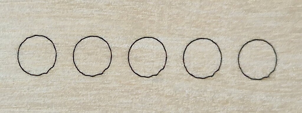 Creality Falcon wobbly notched circles - GRBL - LightBurn Software Forum