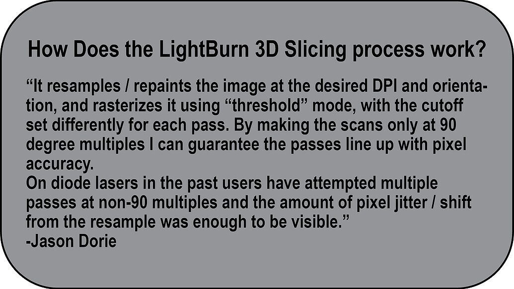 3D engraving, Turn off Cross hatch - LightBurn Software Questions ...