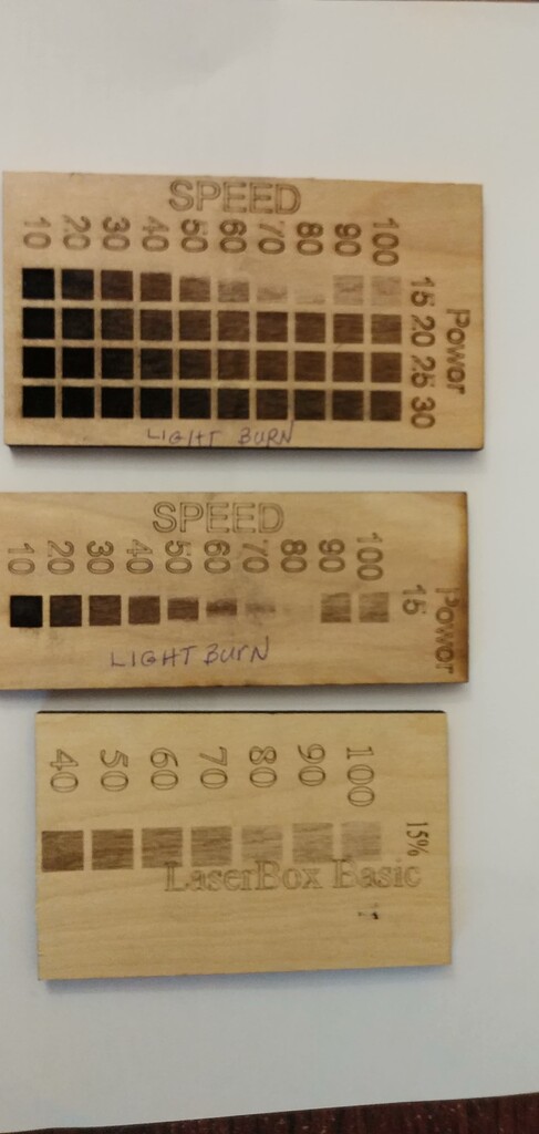 Test pattern prints fine in laserbox basic but not in lightburn - xTool ...