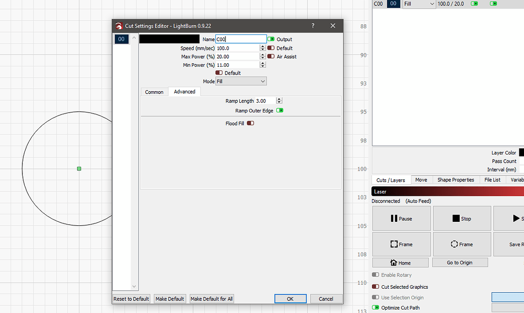 Offset-Fill Acrylic - Tips and Tricks - LightBurn Software Forum