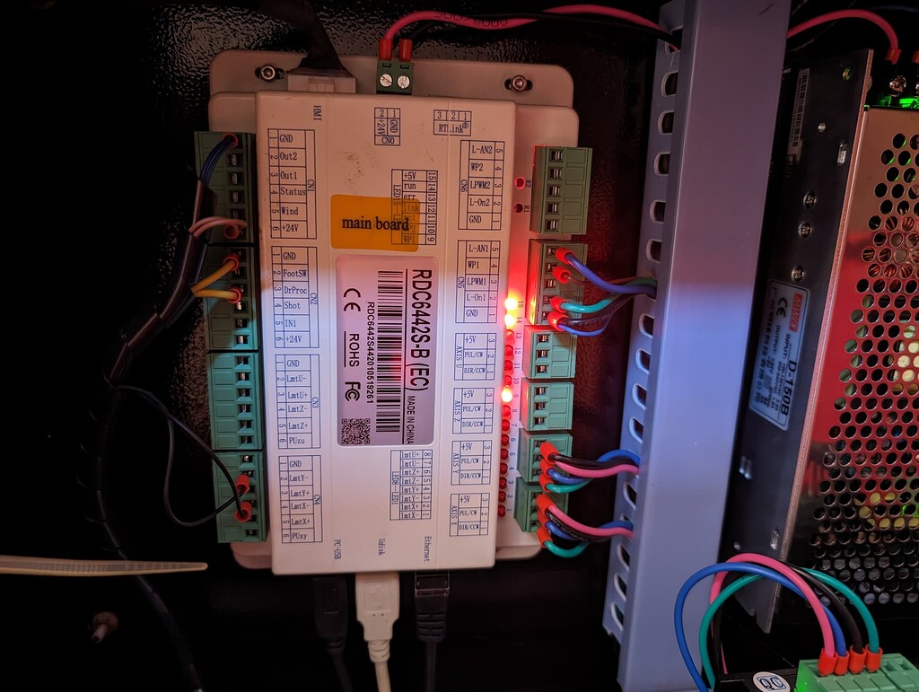 Ruida Board LED Map - Ruida controllers - LightBurn Software Forum