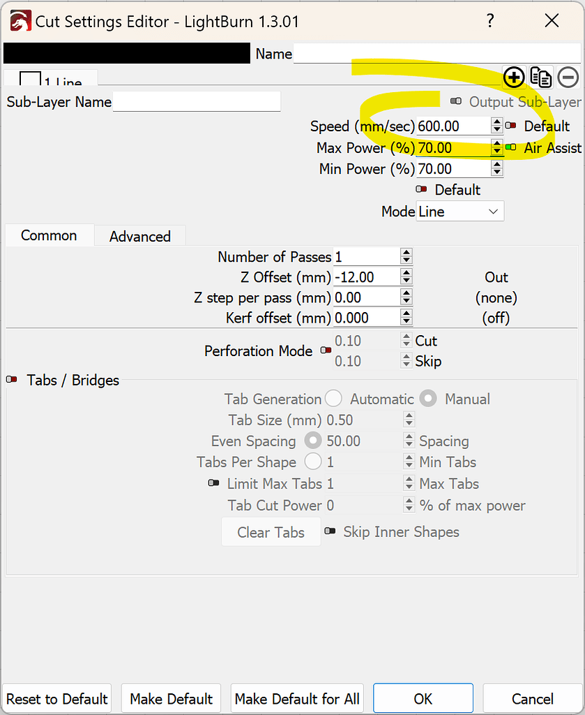 Trying to understand some Settings / Values - Ruida controllers - LightBurn Software Forum