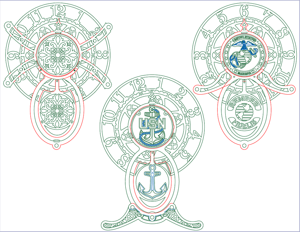 No clock hands, the dial/clock face turn counter clockwise behind a a ...