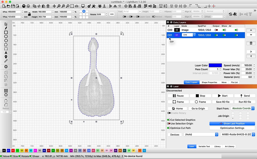How to trace image and assign cut layer - LightBurn Software Questions ...